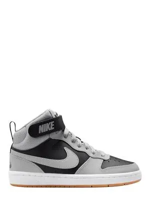 Nike Court Borough Mid 2 Sneakers - Black/white/gum Medium Brown