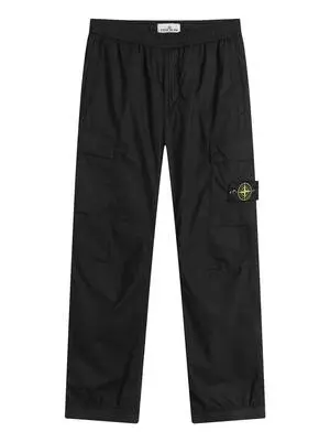 Stone Island Tela Paracadute Cargo Trousers - Black