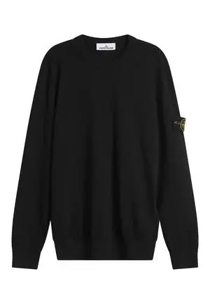 Stone Island Geelong Wool Knit Jumper - Black