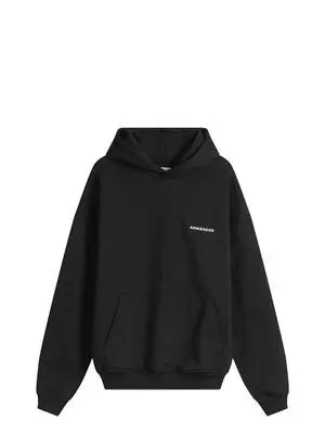ANNIE HOOD Mini Logo Hoodie - Black