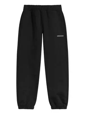 ANNIE HOOD Mini Logo Cuffed Joggers - Black