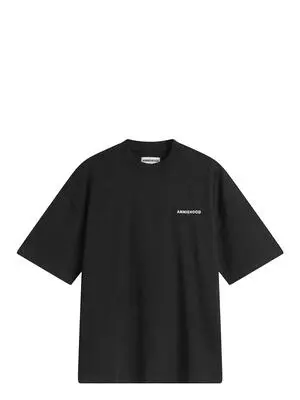 ANNIE HOOD Mini Logo T-shirt - Black