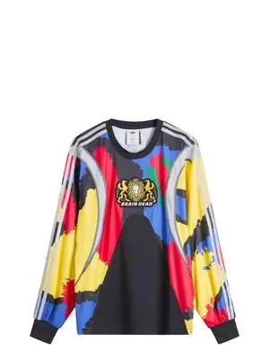 Adidas X Brain Dead Long Sleeve Jersey - Black/eqt Yellow