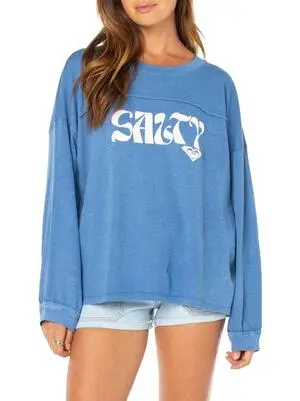 Roxy Changing Tides Sweatshirt - Blue Horizon