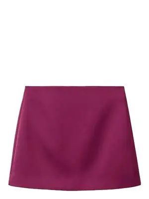 Mango Satin Mini Skirt - Grapefruit