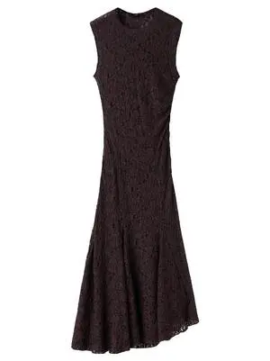 Mango Lace Maxi Dress - Brown