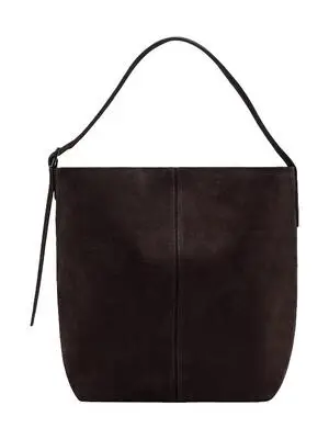MANGO Large Suede Bucket Bag