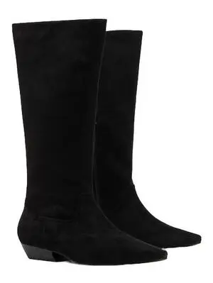 THERAPY AUSTRALIA Xavier Tall Boots - Black Faux Suede