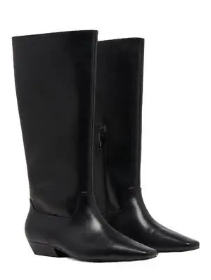 THERAPY AUSTRALIA Xavier Tall Boots - Black Smooth Pu