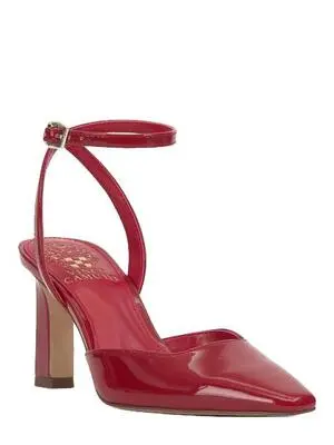 Vince Camuto Galees Ankle Strap Pump - Bright Flame Patent