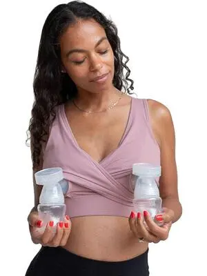 LOVE AND FIT Everyday Luxe 3.0 Nursing & Hands-free Pumping Bra - Blush