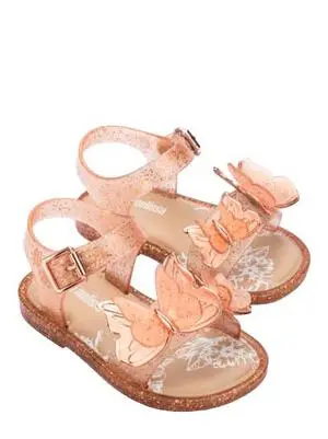 Melissa Fly Iii Sandal - Beige Glitter