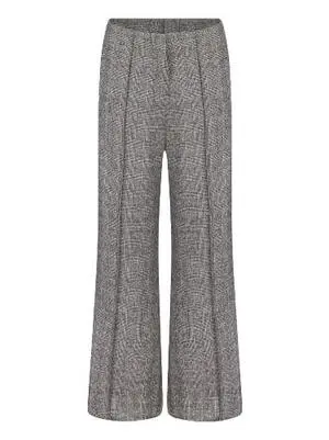 Anne Fontaine Trevise Plaid Trousers - Grey