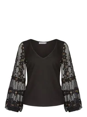Anne Fontaine Munira Top - Black