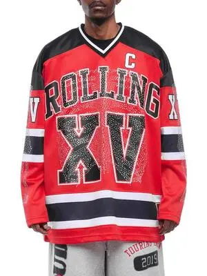 ROLLING LOUD Bones Hockey Jersey - Red