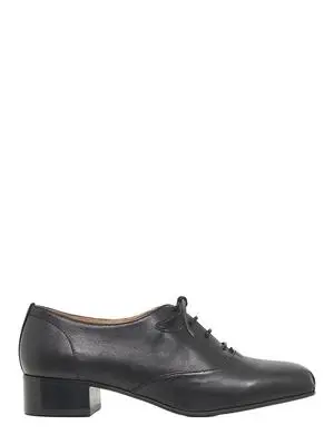 Gabriela Hearst Clio Nappa Leather Oxford Heels - Black