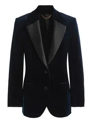 Victoria Beckham Single-breasted Tailored Jacket - Navy