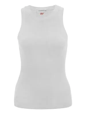 Victoria Beckham Ribbed Tank Top - White