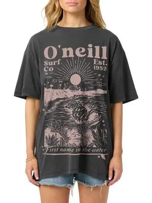 O'Neill Oversize Cotton T-shirt - Washed Black