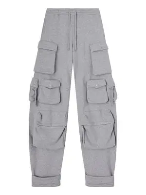 Attico Long Cargo Pants - Grey
