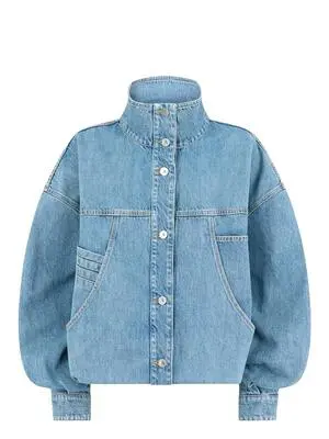 Attico Denim Bomber Jacket - Blue