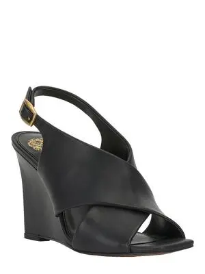 Vince Camuto Ameira Slingback Wedge Sandal - Black
