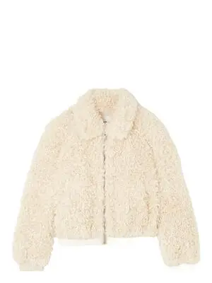 Rabanne Tayma Plush Jacket - Ecru