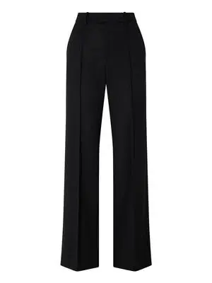 NILI LOTAN Etoile Wool-twill Straight-leg Pants - Black
