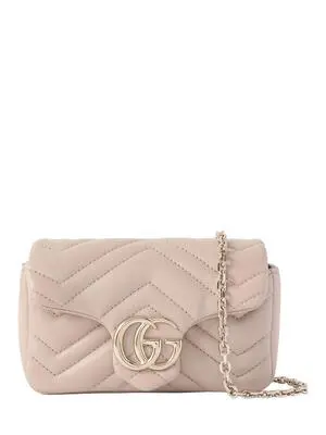 Gucci Gg Marmont Mini Matelassé Leather Shoulder Bag - Neutrals