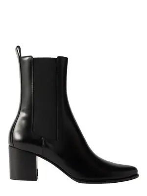 Saint Laurent Jill Leather Chelsea Boots - Black