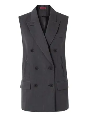 Gucci Double-breasted Wool Vest - Gray