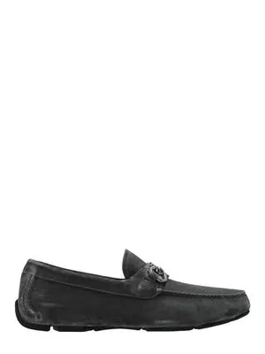 FERRAGAMO Suede Loafers - Grey