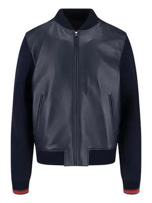 Gucci Lamb Nappa Bomber Jacket - Blue