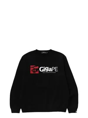 A BATHING APE X Nbhd Gigape Crewneck Sweatshirt - Black