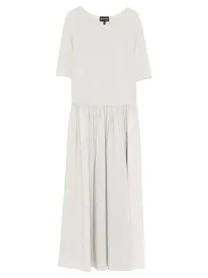 Emporio Armani Short-sleeve Midi Dress - Neutrals