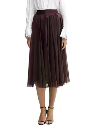 JOOP! Logo-waistband Midi Skirt - Red