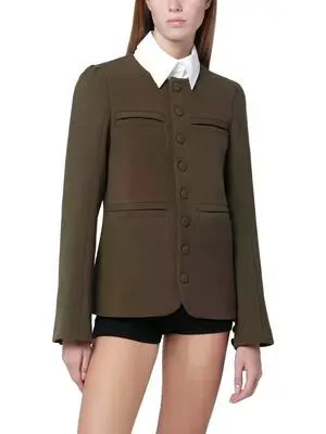 NAMACHEKO Single-Breasted Jacket Green