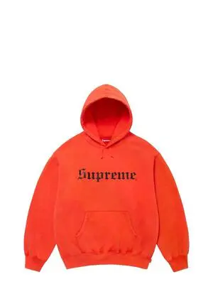 Supreme Logo Lettering Hoodie - Orange