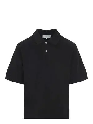 STUDIO NICHOLSON Button Short-sleeve Polo Shirt