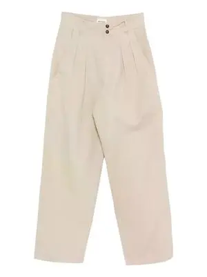 MARANT ETOILE Nadine Pleated Trousers - Neutrals