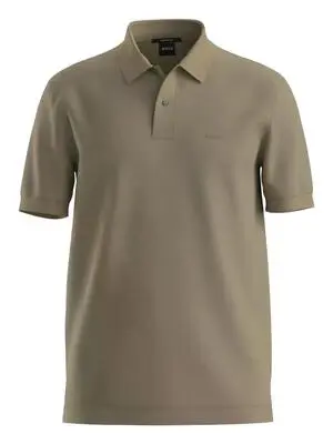BOSS Buttoned Polo Shirt - Neutrals