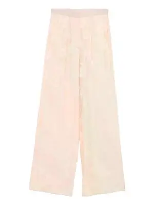 FORTE_FORTE Floral-jacquard Trousers - Pink