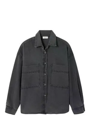 American Vintage Jazy Denim Shirt - Black