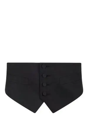 Dsquared2 Buttoned Tux Vest - Black