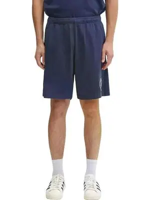 SPORTY & RICH Logo Graphic Shorts - Blue