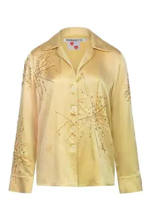 Bernadette Sequin Embellished Blouse - Yellow