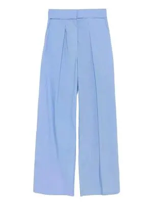 FORTE_FORTE Pleated Trousers - Blue