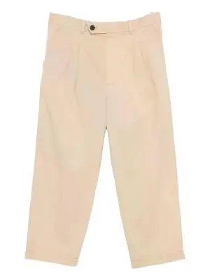 Drole De Monsieur Pleated Trousers - Neutrals