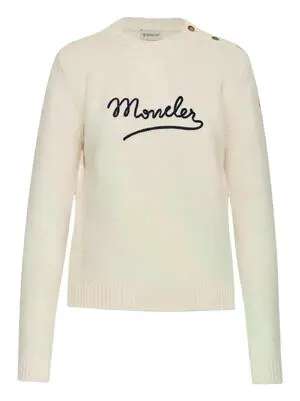 Moncler Button-detail Sweater - Neutrals