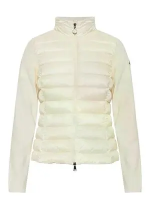 Moncler Quilted Panelled Jacket - Neutrals